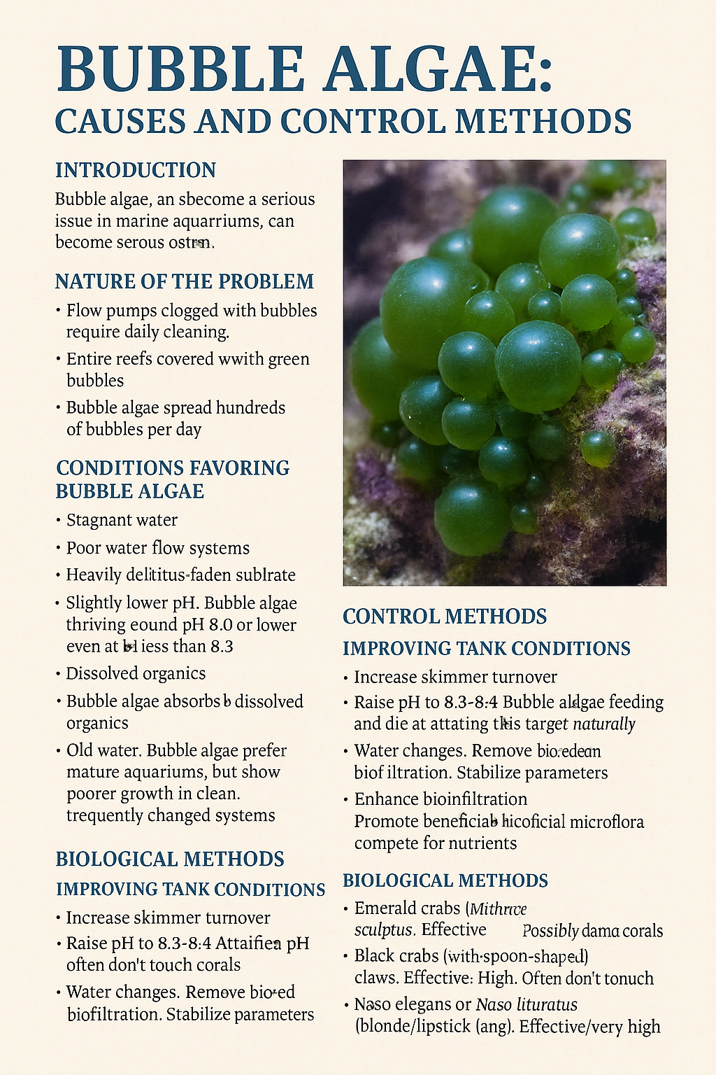 Bubble Algae (Valonia): Causes and Control Methods — Reef Exclusive MA LLC